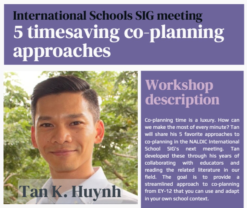 Meeting 3 - the wonderful Tan Huynh! - NALDIC